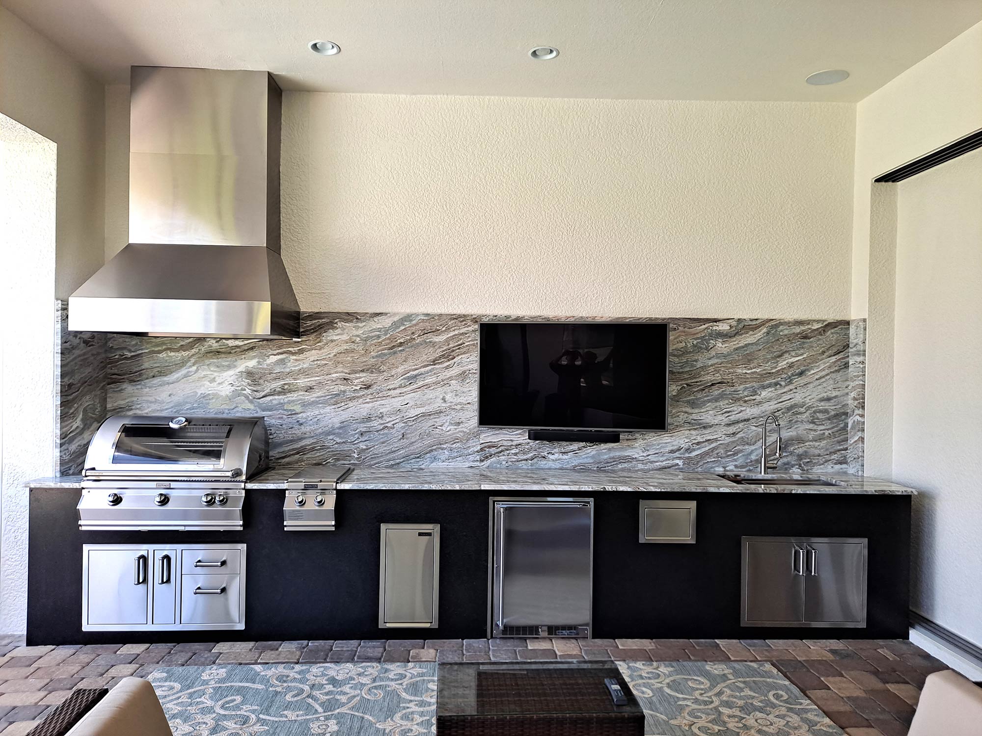 Luxurious Outdoor Transformation - Smoky Stone